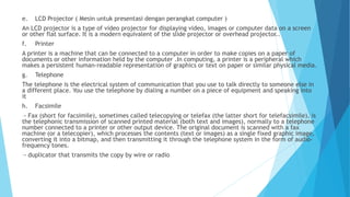 Describing Office Equipment | PPTX