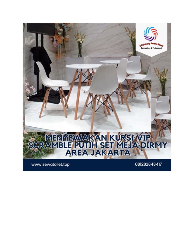 Menyewakan Kursi Vip Scramble Putih Set Meja Dirmy Area Jakarta.pdf