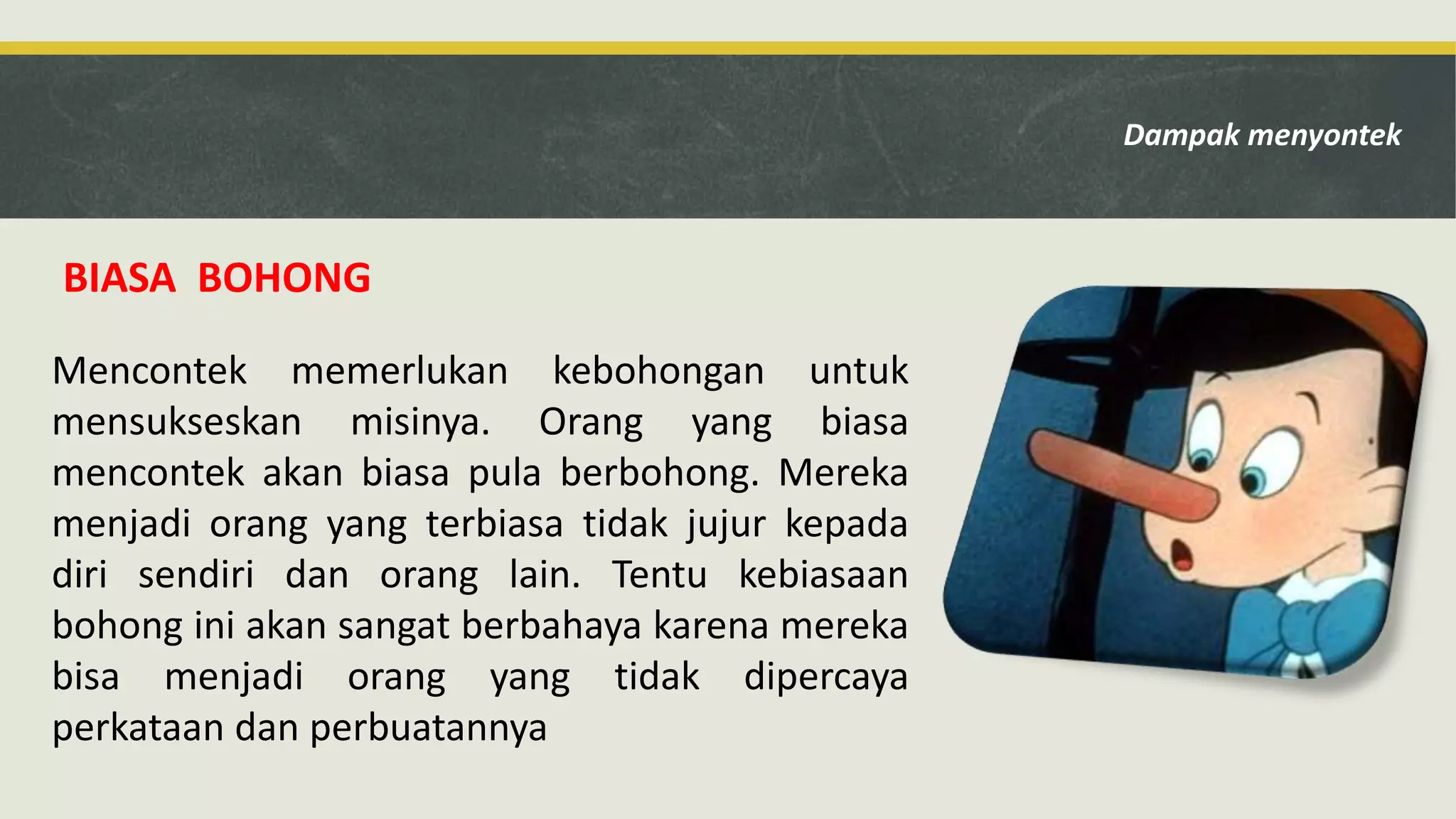 Kebiasaan Mencotek | PPT