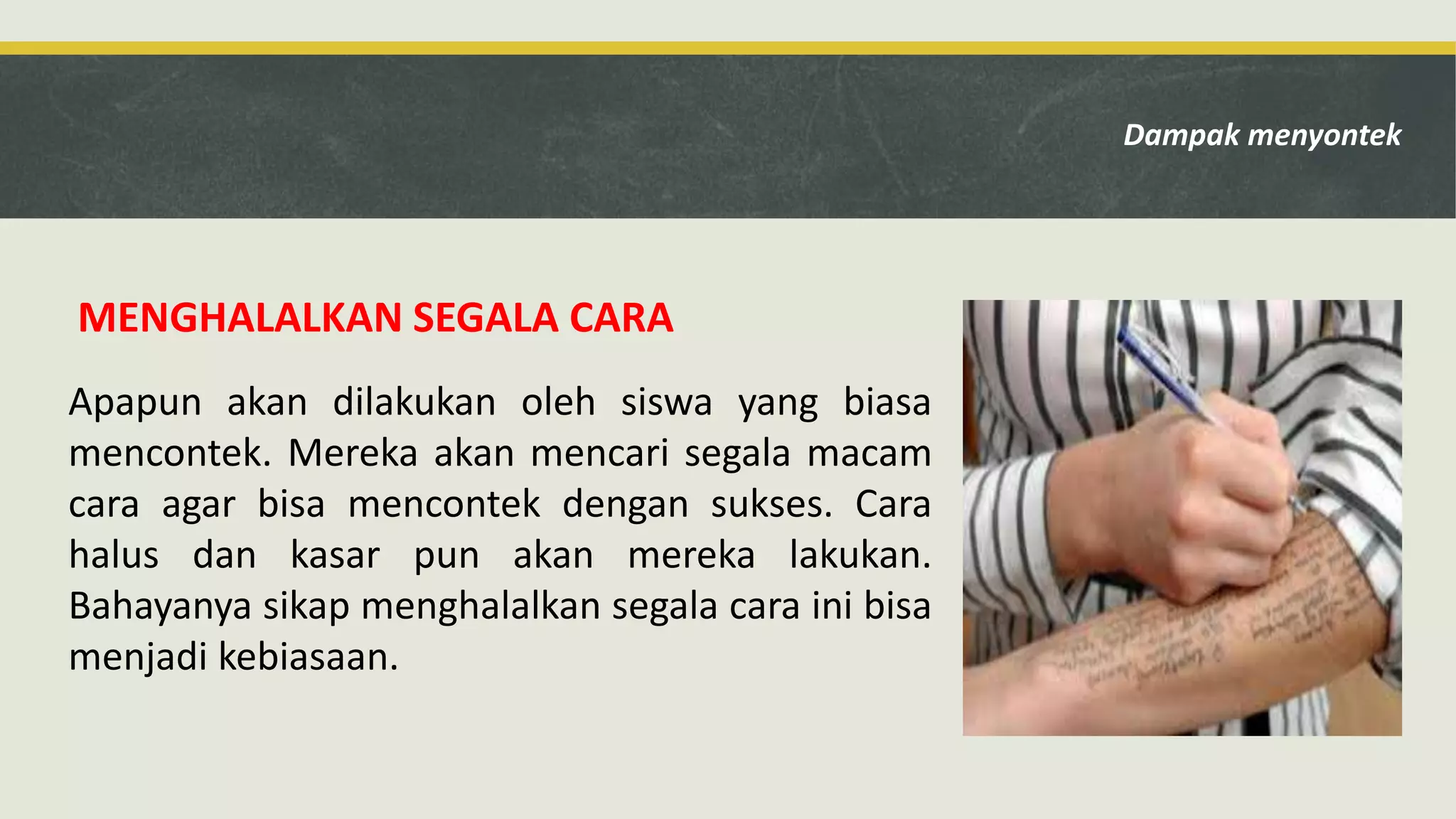 Kebiasaan Mencotek | PPT