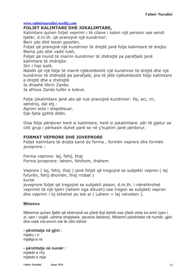 Menyrat dhe kohet e fojes si dhe zhgjedhimi i tyre ne veta | DOC