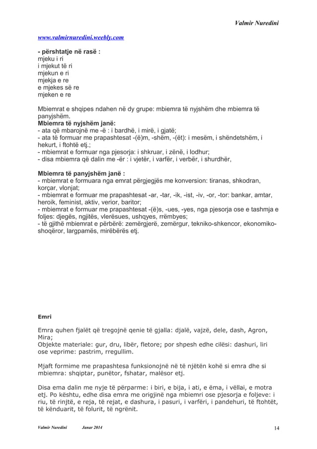 Menyrat dhe kohet e fojes si dhe zhgjedhimi i tyre ne veta | DOC