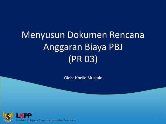 Menyusun Dokumen Rencana Anggaran Biaya (PR 03) | PPTX