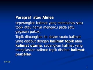 Menyusun paragraf | PPT