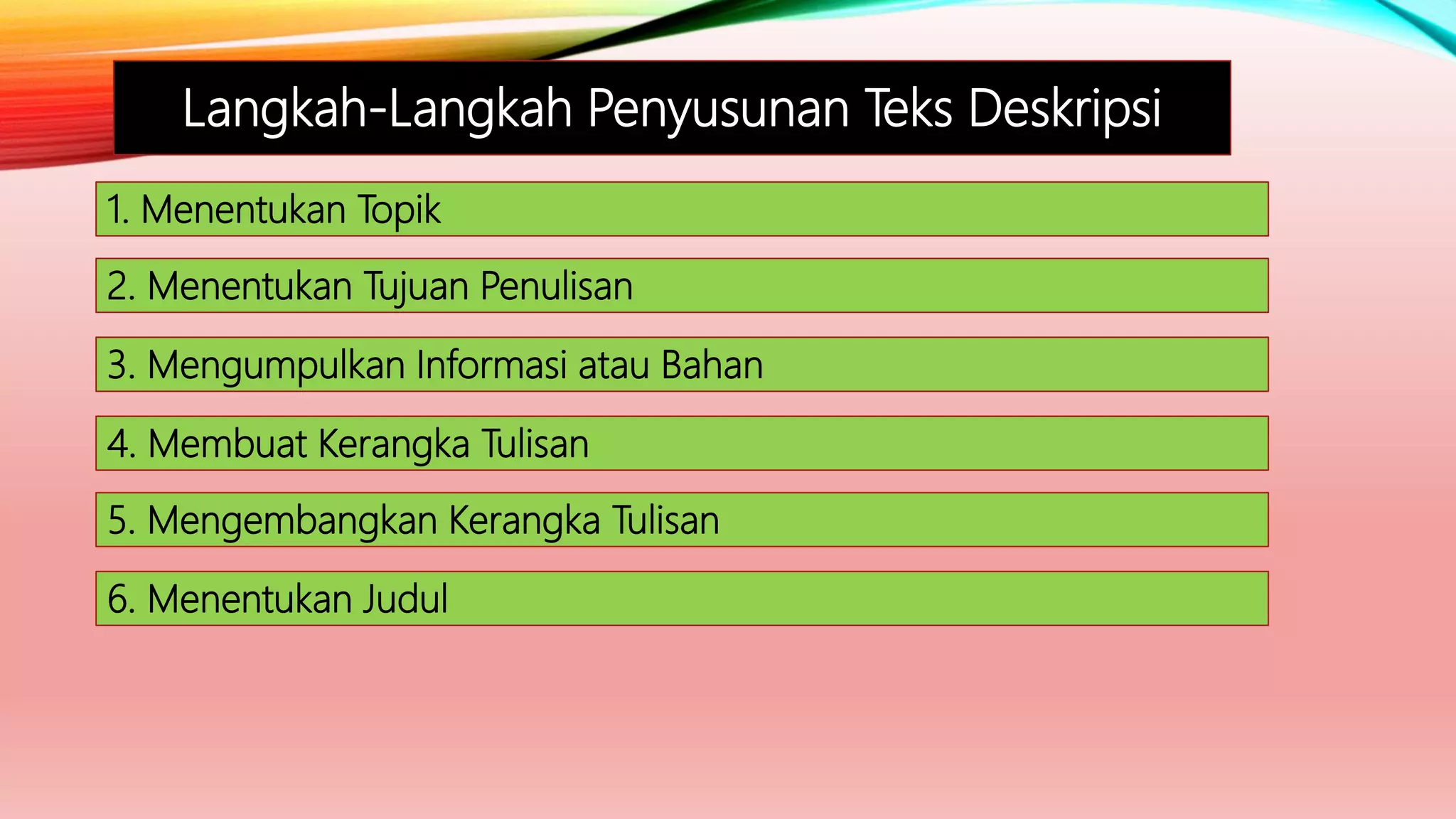 Menyusun dan menyunting teks deskripsi | PPTX