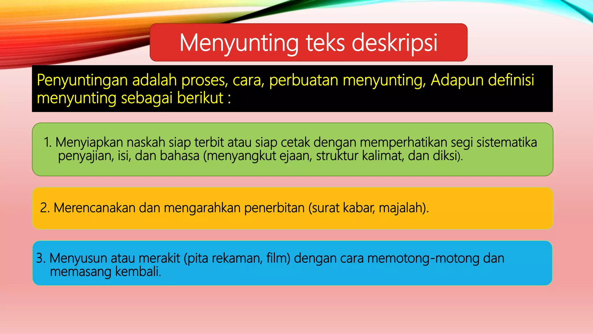 Menyusun dan menyunting teks deskripsi | PPTX