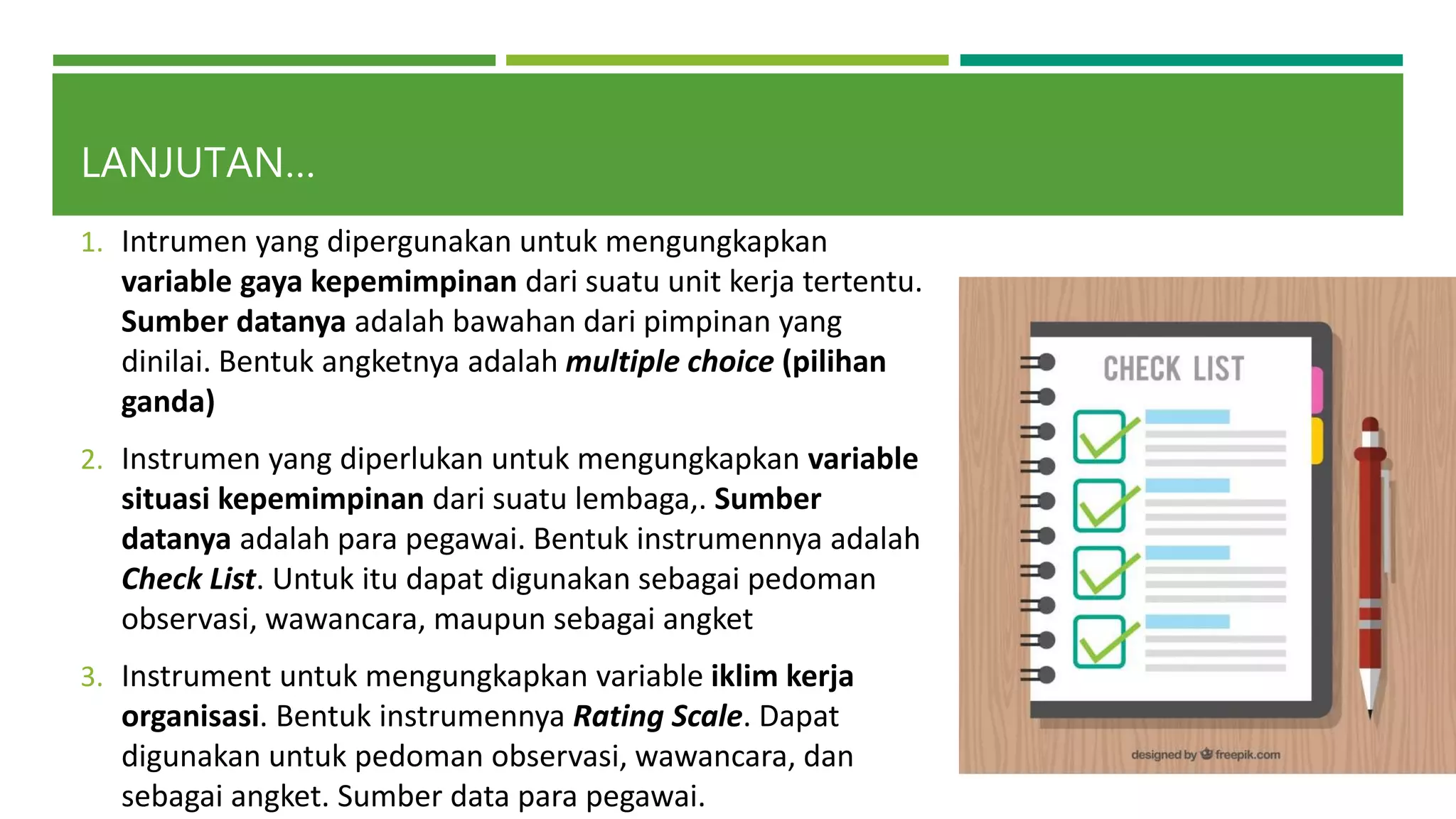 Menyusun Instrumen Penelitian Kuantitatif | PPTX