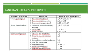 Menyusun Instrumen Penelitian Kuantitatif | PPTX