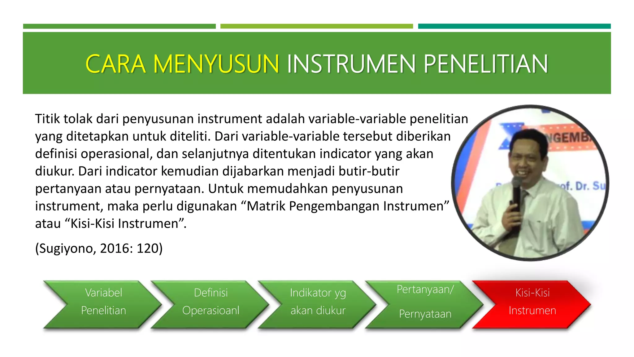 Menyusun Instrumen Penelitian Kuantitatif | PPTX