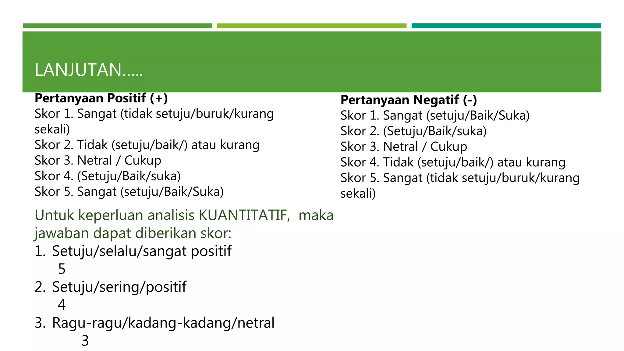 Menyusun Instrumen Penelitian Kuantitatif | PPTX