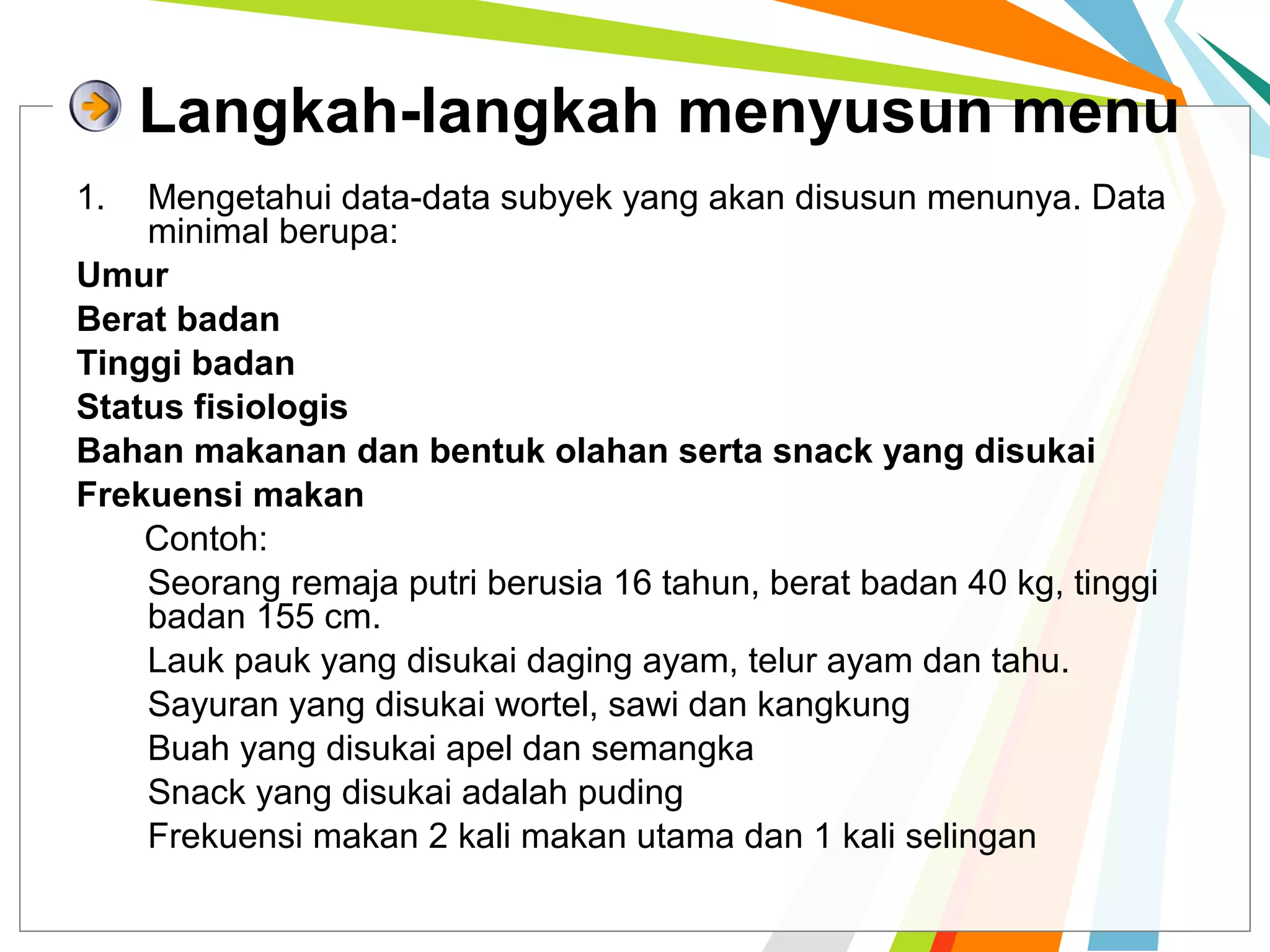 Menyusun Menu Oriental | PPT