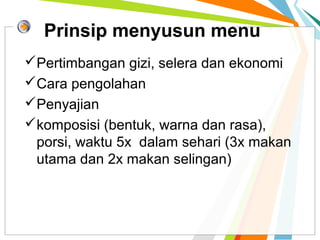 Menyusun Menu Oriental | PPT
