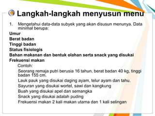 Menyusun Menu Oriental | PPT