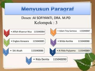 Menyusun paragraf | PPT