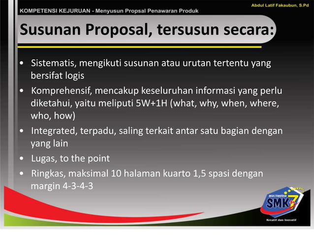 Menyusun Proposal Penwaran Produk | PPTX