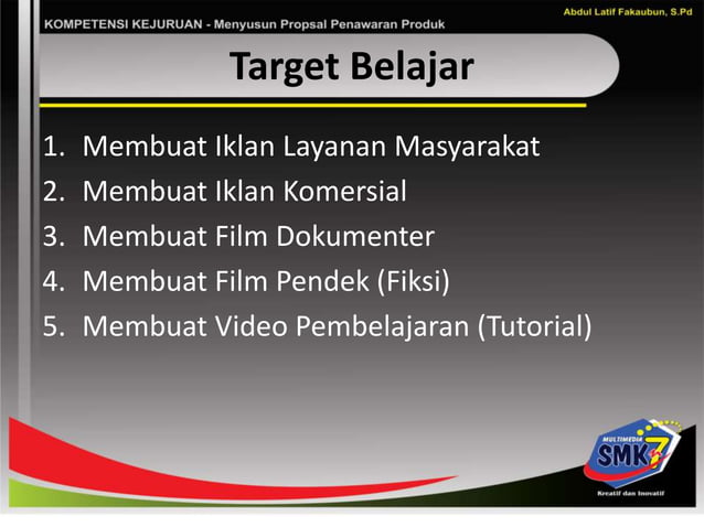 Menyusun Proposal Penwaran Produk | PPTX