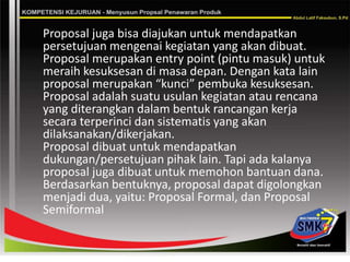 Menyusun Proposal Penwaran Produk | PPTX