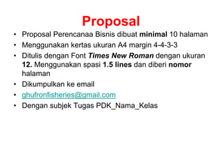 Menyusun proposal usaha | PPT