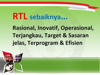 MENYUSUN RENCANA TINDAK LANJUT (RTL) PENDAMPINGAN KURIKULUM 2013 | PPTX