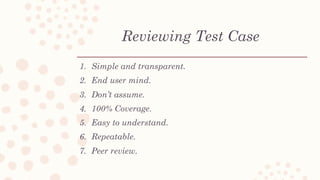 Meetup #2 Create a good test case | PDF