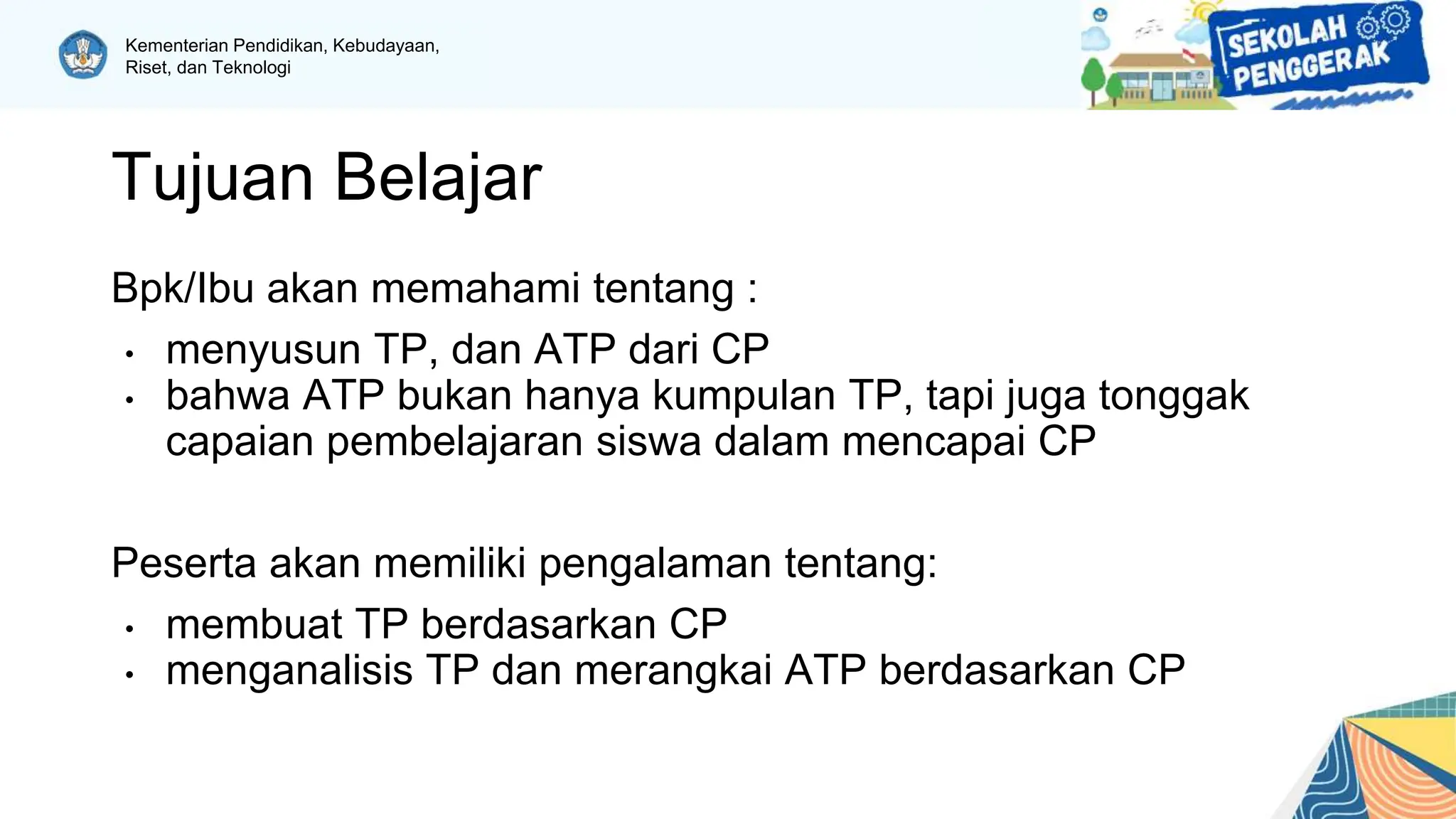 Menyusun TP dan ATP pada kurikulum merdeka | PPTX