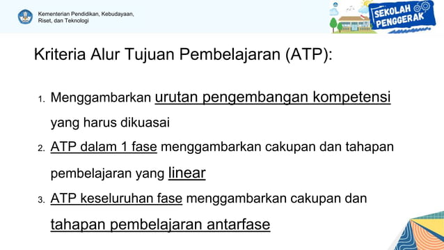 Menyusun TP dan ATP pada kurikulum merdeka | PPTX