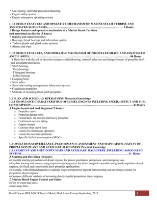 Department of Shipping, Bangladesh approved MEO Class- 1 (Unlimited ...