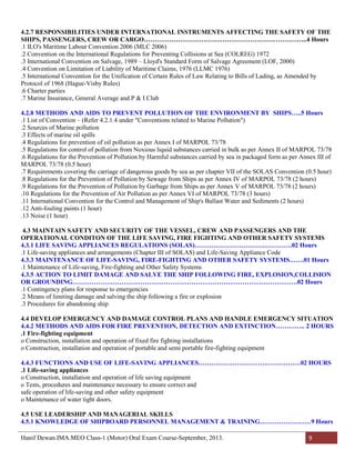 Department of Shipping, Bangladesh approved MEO Class- 1 (Unlimited ...