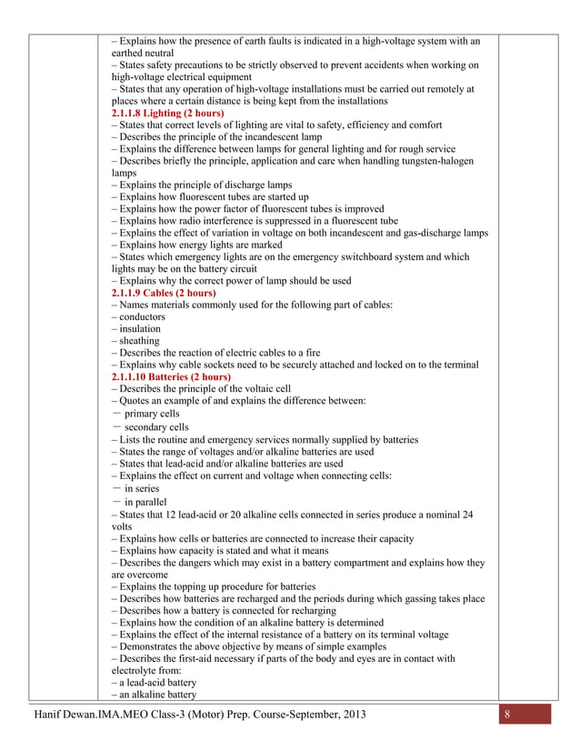 Department of Shipping, Bangladesh approved MEO Class-3 CoC Exam ...