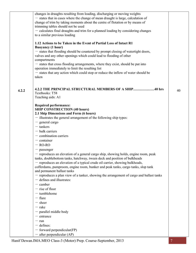 Department of Shipping, Bangladesh approved MEO Class-3 CoC Exam ...