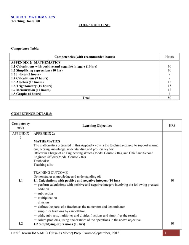 Department of Shipping, Bangladesh approved MEO Class-3 CoC Exam ...