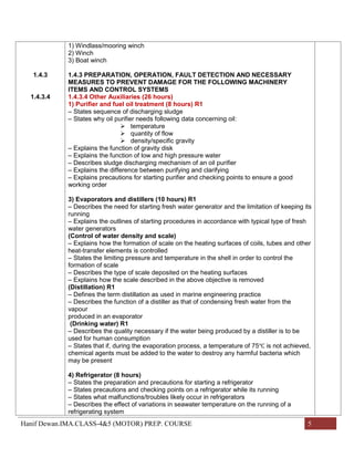 MEO Class 4&5 Prep. Course Syllabus | PDF