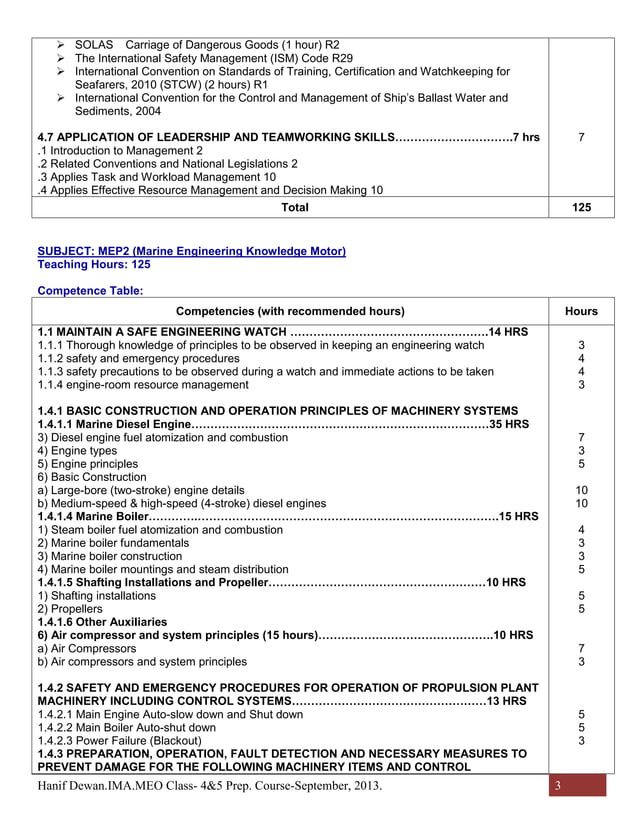 MEO Class 4&5 Prep. Course Syllabus | PDF | Science