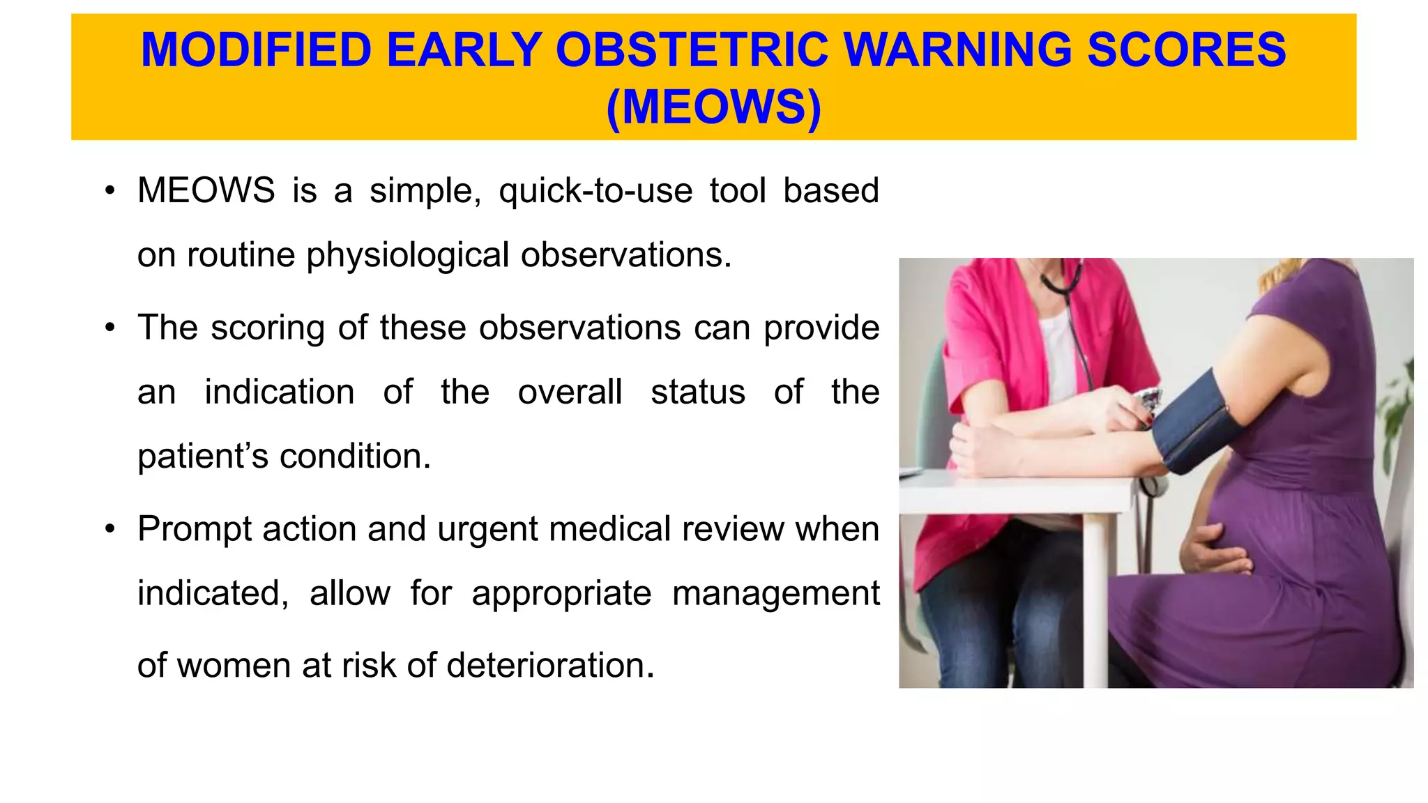 Medical emergency Obstetric warning signs | PPTX