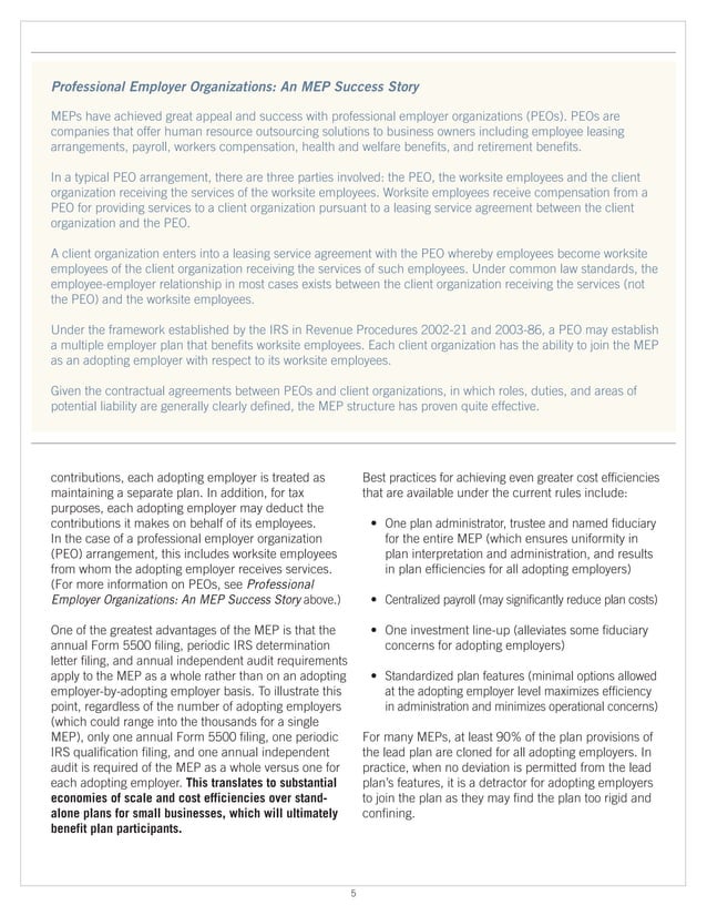 Multi Employer Plans | PDF