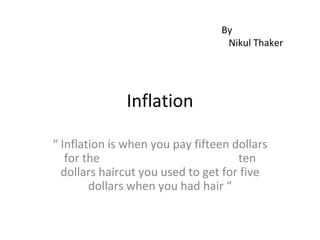 Inflation for Layman | PPTX