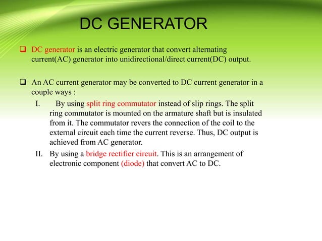 dc generator | PPT