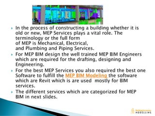 MEP BIM services - Building Information Modeling | PDF