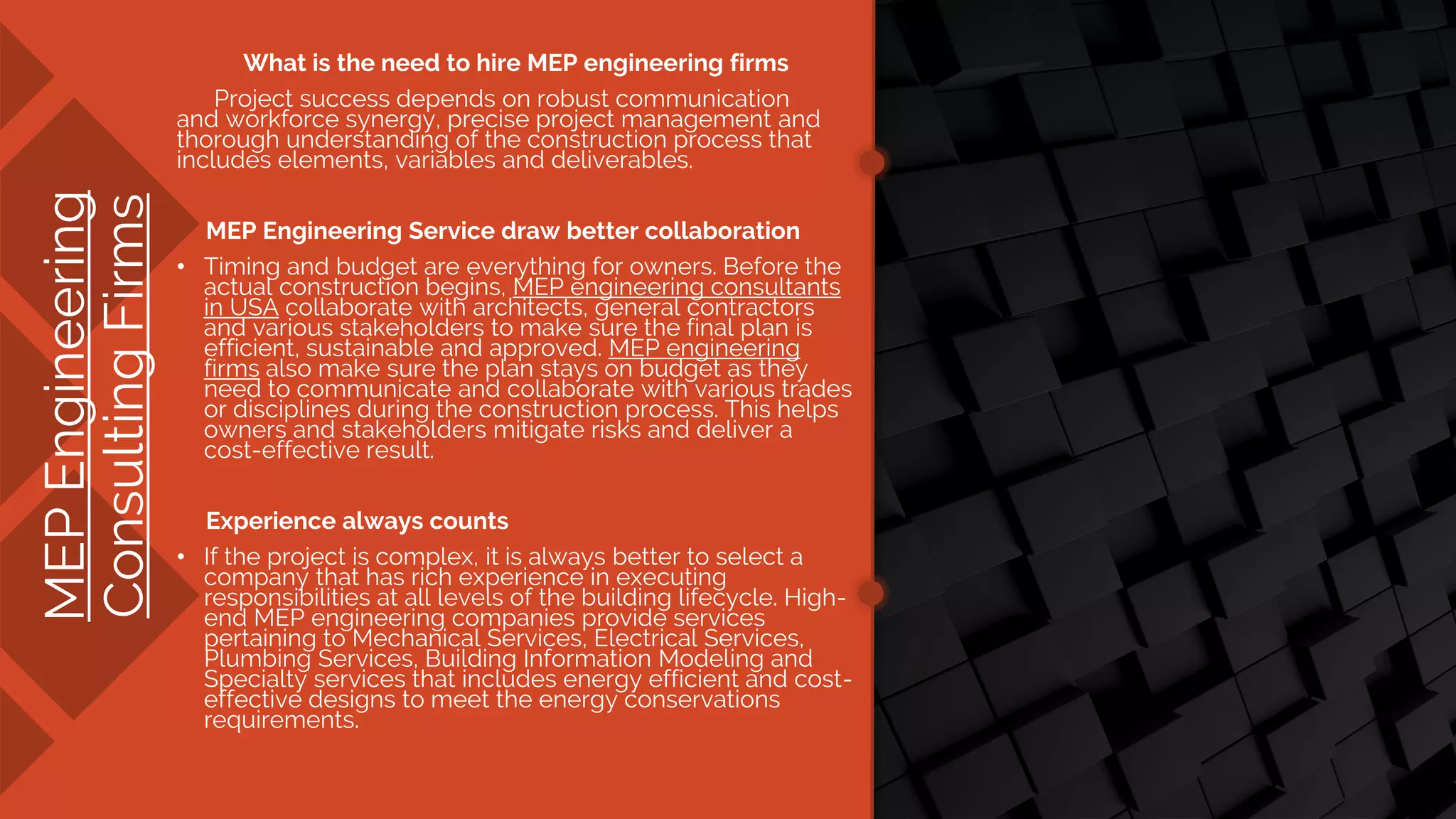 BIM Engineering US., L.L.C. | Best MEP Engineering in USA | PPT