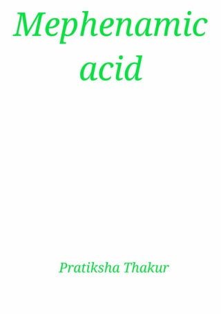 Mephenamic acid | PDF