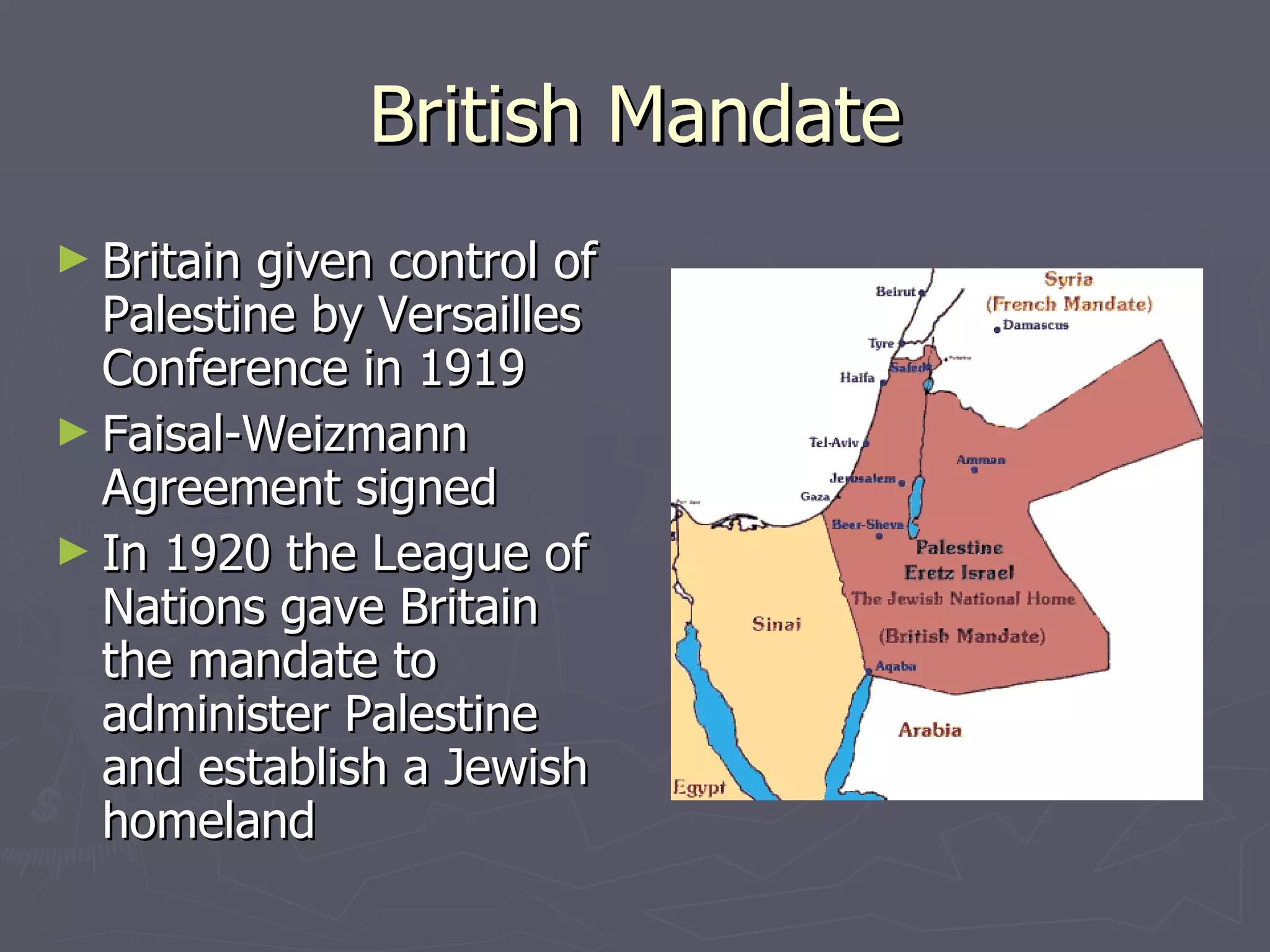 Israel and Palestine conflict powerpoint | PPT