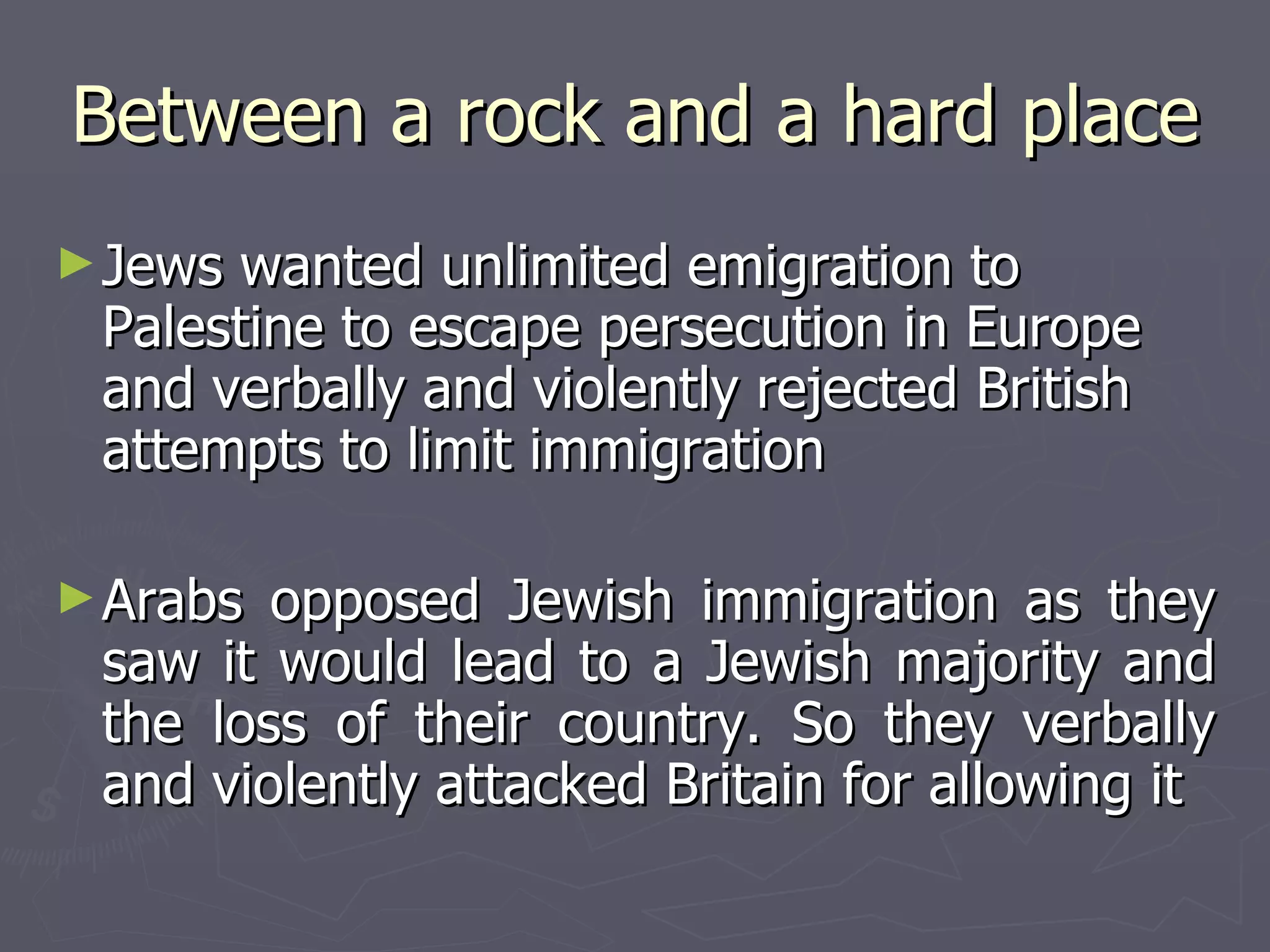 Israel and Palestine conflict powerpoint | PPT