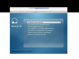 Cara menginstall SimplyMepis melalui VirtualBox | PPT