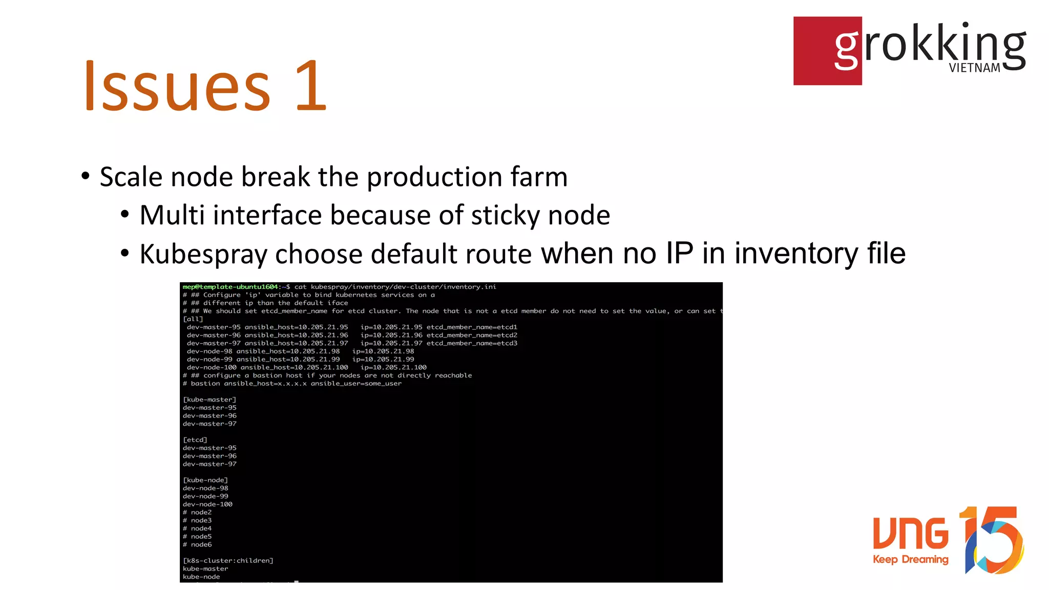 Grokking Techtalk #34: K8S On-premise: Incident & Lesson Learned ZaloPay Merchant Platform (MEP ...