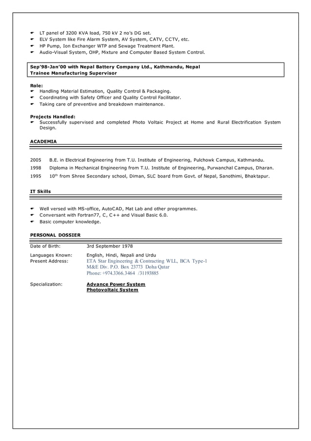 Mep manager surendra yadav 26112016 | PDF