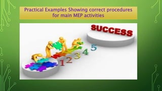 Keys of Quality in MEP activities | PPTX