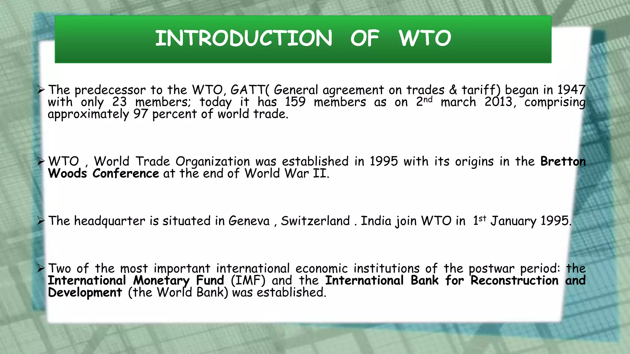 ppt on WTO | PPTX