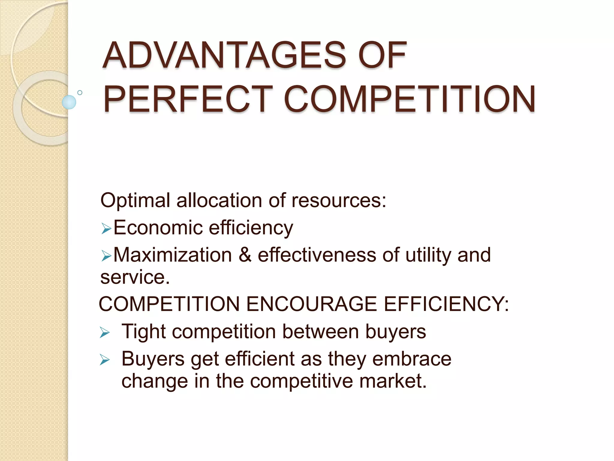 ADVANTAGES OF PERFECT COMPETITION | PPTX