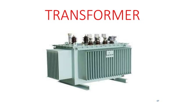 Transformer - Detailed Presentation 50 slids | PPTX | Gas and Electric ...