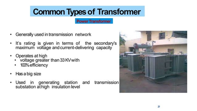 Transformer - Detailed Presentation 50 slids | PPTX | Gas and Electric ...